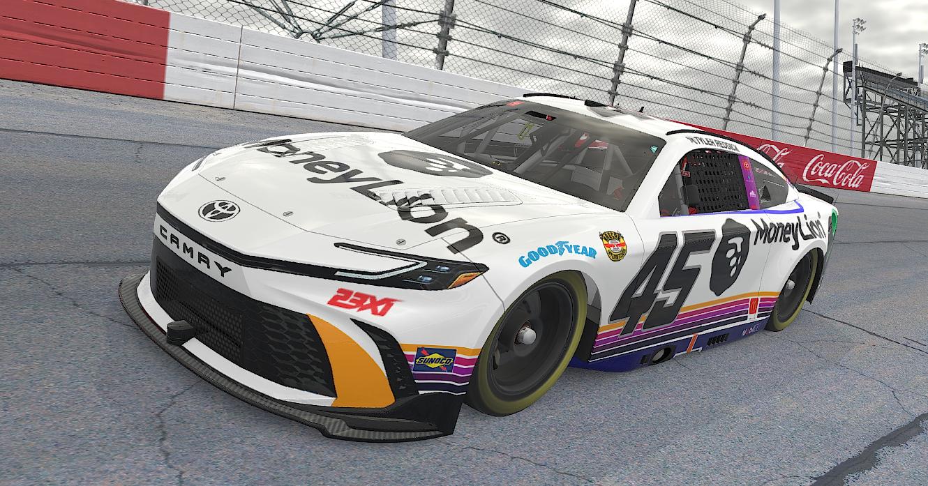 Tyler Reddick 2024 23XI #45 MoneyLion throwback scheme by Alex Jones10 ...