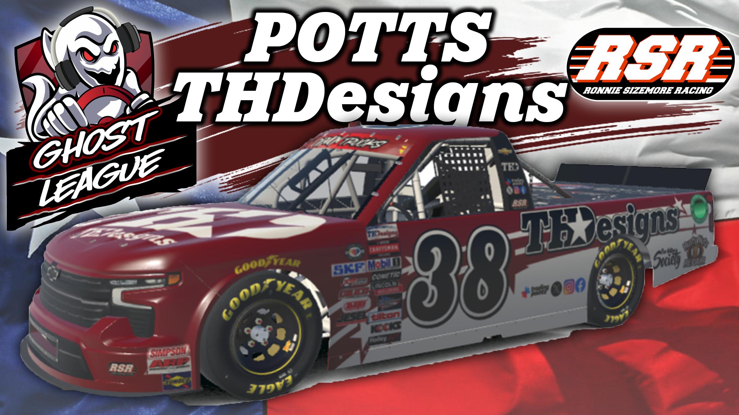 #38 - Justin Potts - RSR - Ronnie Sizemore Racing - TH Designs ARMY ...