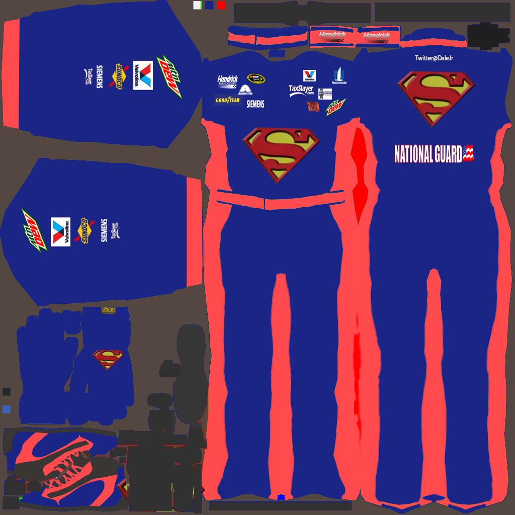 Dale Jr superman Driver Suit by Dale B. - Trading Paints