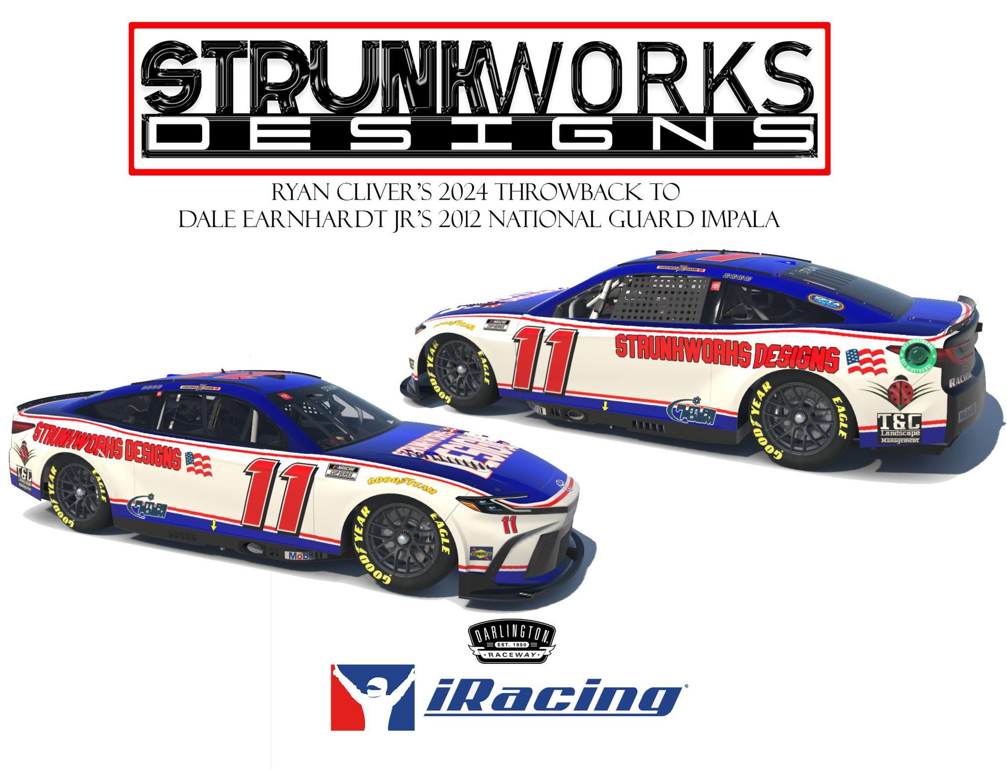 Darlington Dale Jr Throwback by Ryan Cliver - Trading Paints