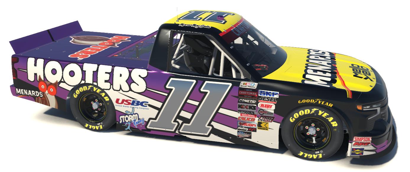 #11 Menards/Hooters Powderpuff Race Truck by Wesley Strait - Trading Paints