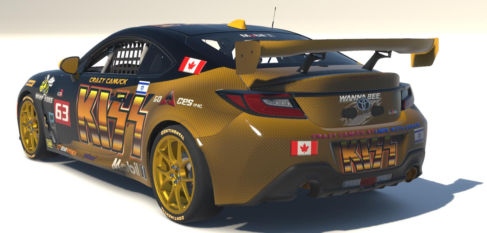 KISS Gold Toyota GR86 by Blake Madew - Trading Paints