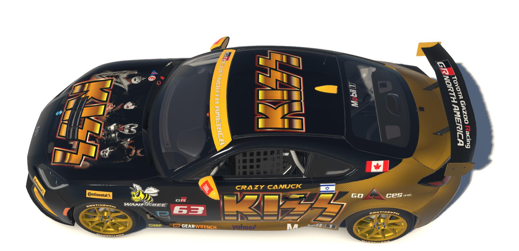 KISS Gold Toyota GR86 by Blake Madew - Trading Paints