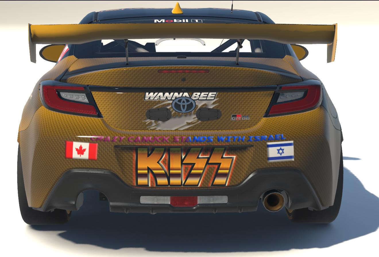 KISS Gold Toyota GR86 by Blake Madew - Trading Paints