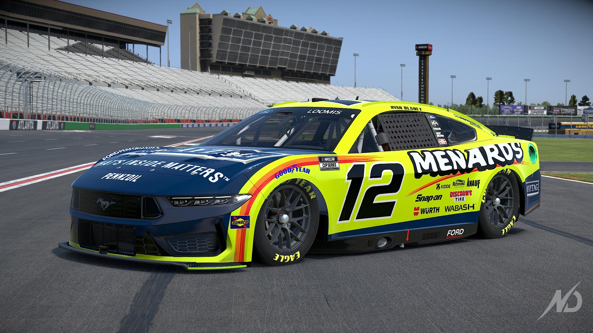 Ryan Blaney #12 Menards/Maytag 2024 by Colton Loomis - Trading Paints
