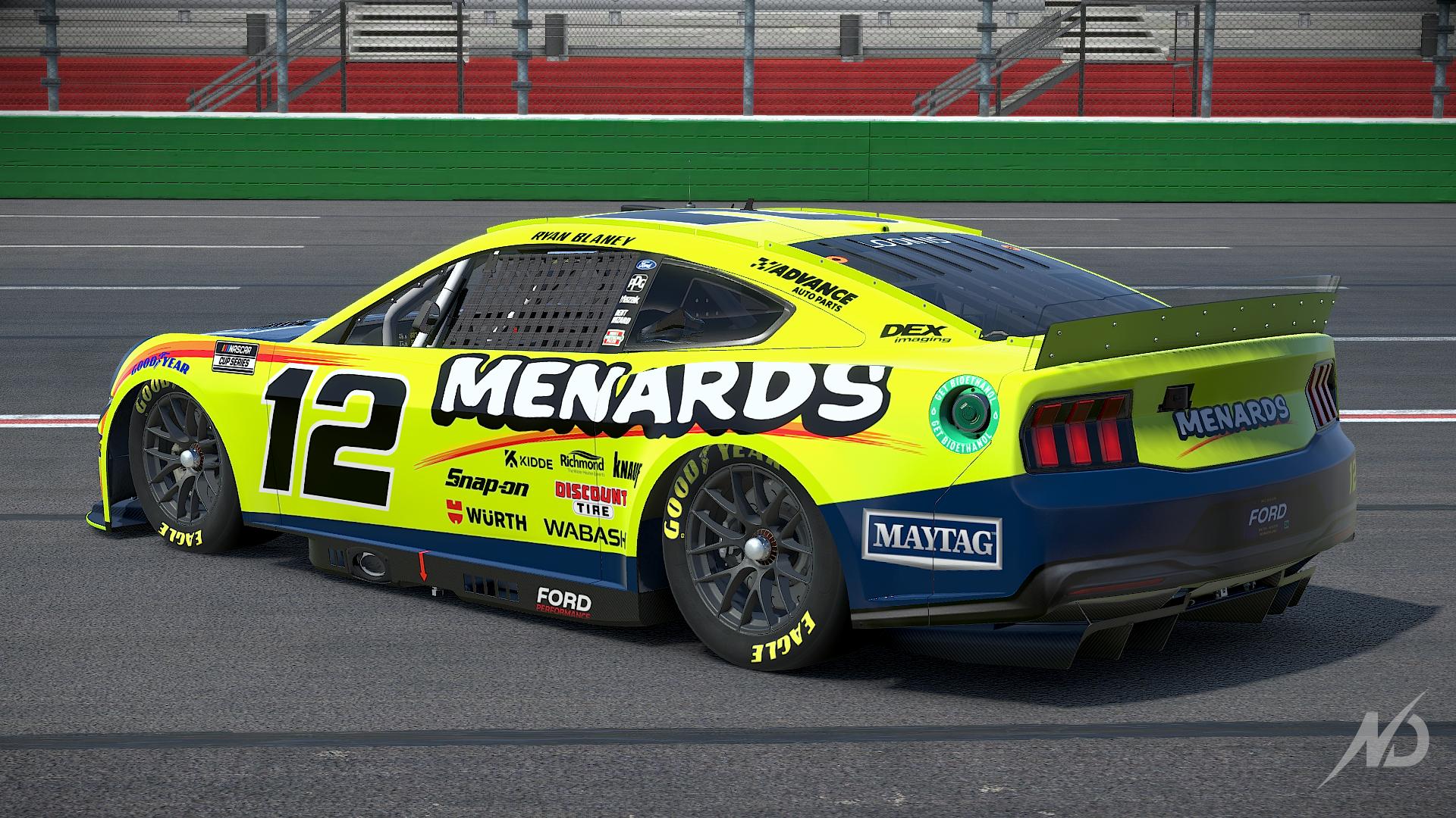 Ryan Blaney #12 Menards/Maytag 2024 by Colton Loomis - Trading Paints