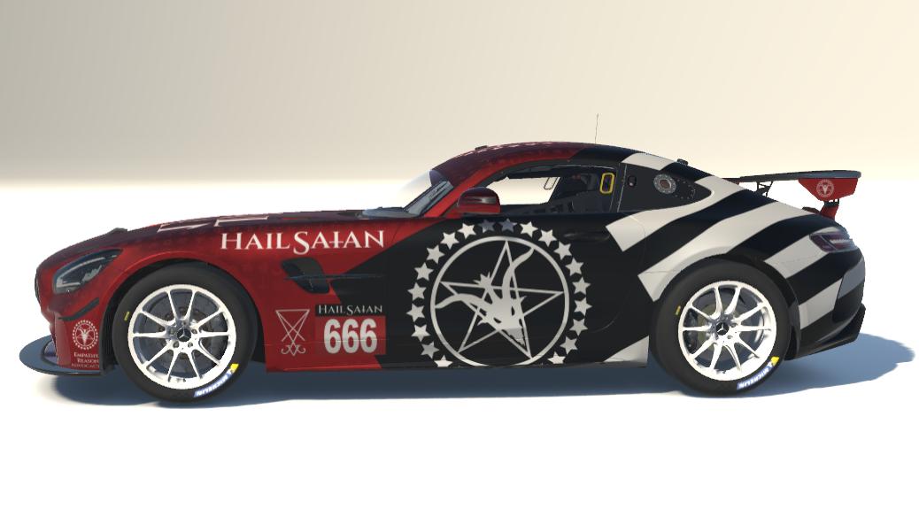 "HAIL SAtAN" RD Mercedes-AMG GT4 by Carson C. - Trading Paints