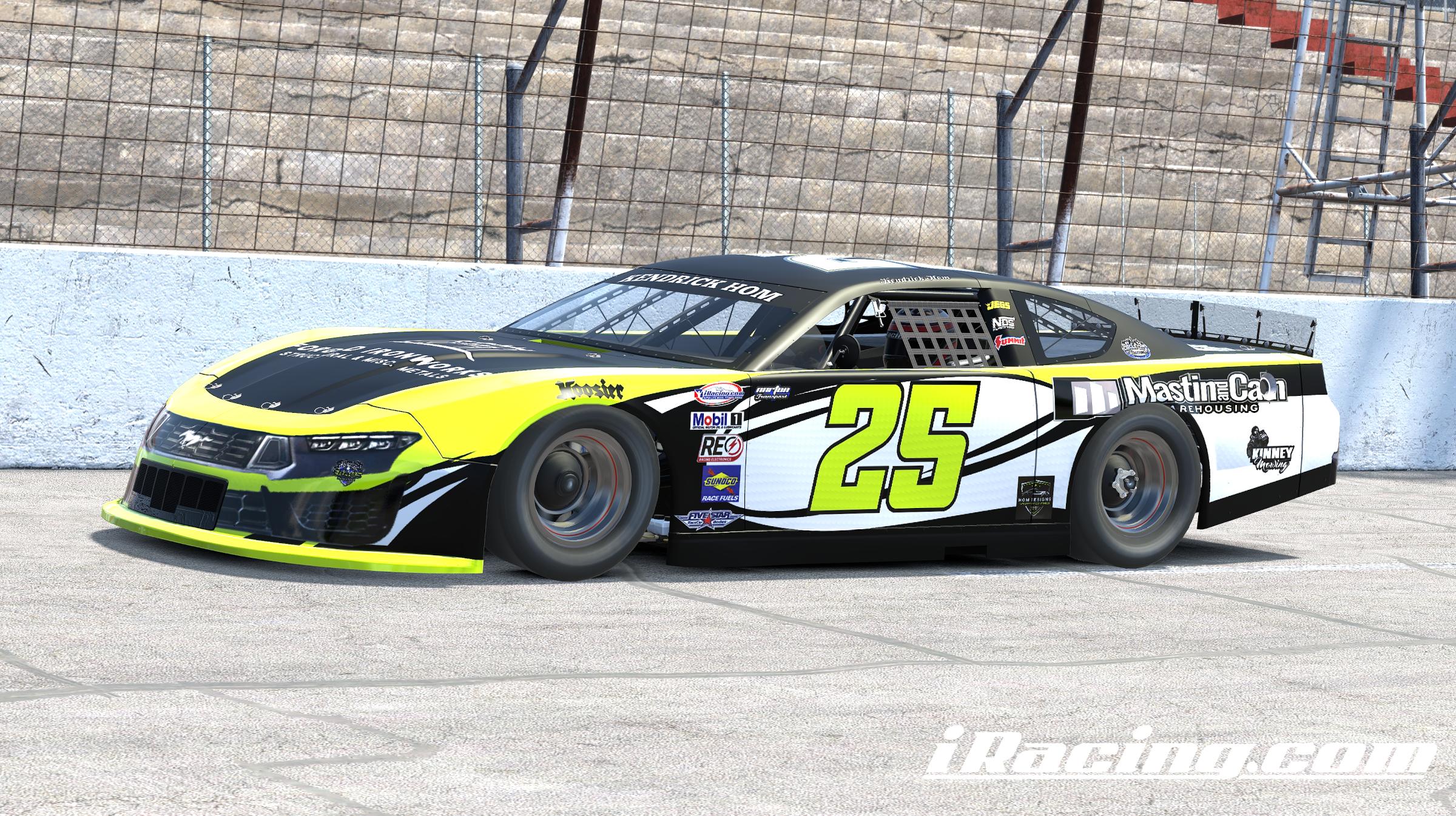 #25 Forged Ironworks Ford Mustang Super Late Model by Kendrick Hom ...