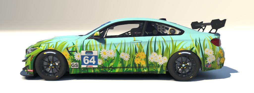 BMW M4 GT4 Spring Flowers Livery by Guy Robertson - Trading Paints