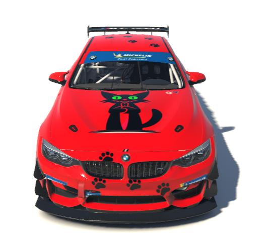 BMW M4 GT4 Sinister cats livery by Guy Robertson - Trading Paints