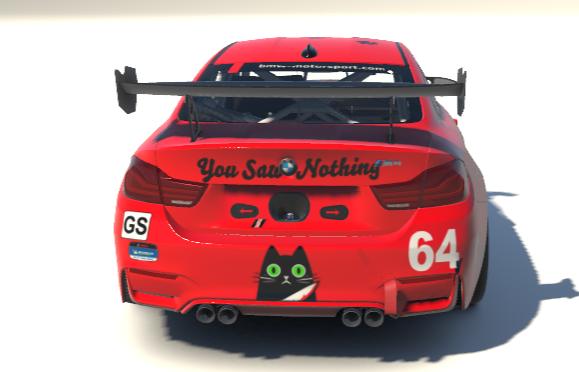 BMW M4 GT4 Sinister cats livery by Guy Robertson - Trading Paints
