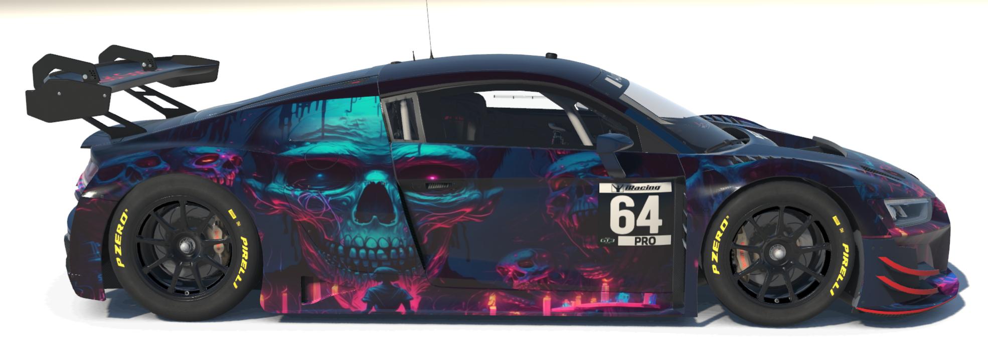 Audi R8 LMS EVO II GT3 Aliens have landed livery by Guy Robertson ...