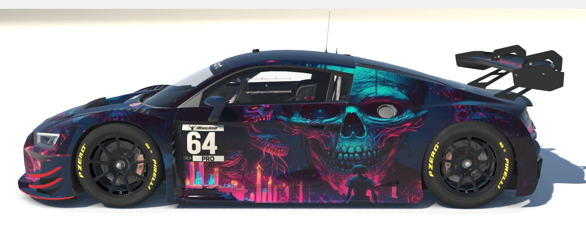 Audi R8 LMS EVO II GT3 Aliens have landed livery by Guy Robertson ...