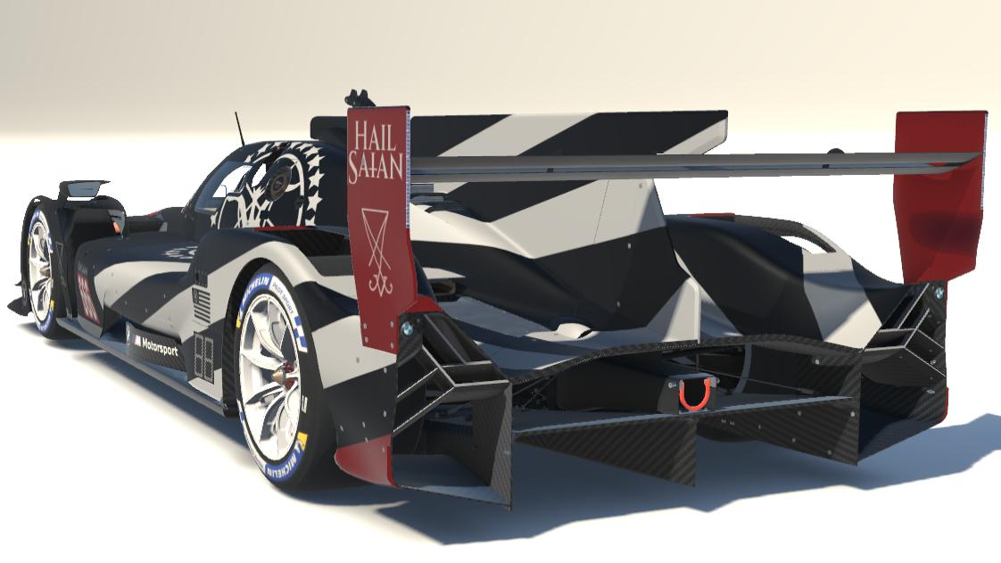 "HAIL SAtAN" BMW M Hybrid V8 LMDh by Carson C. - Trading Paints