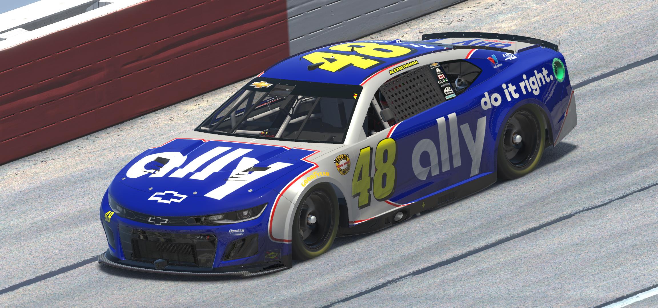 Alex Bowman Ally 2024 Throwback Chevrolet Camaro ZL1 by Nicholas ...