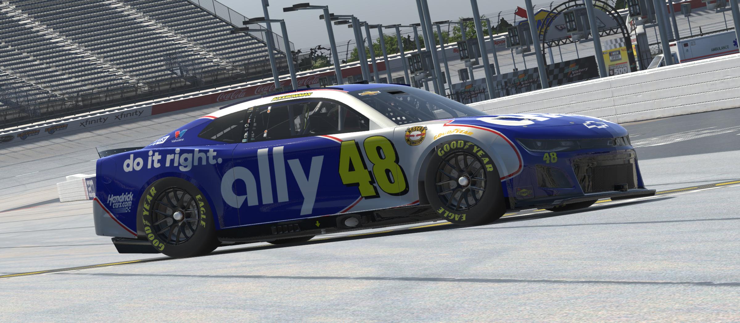 Alex Bowman Ally 2024 Throwback Chevrolet Camaro ZL1 by Nicholas ...