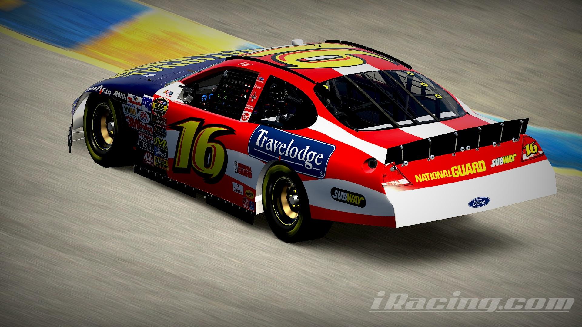 #16 Greg Biffle 2004 National Guard Travelodge Ford Taurus by Christian ...