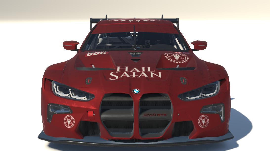 "HAIL SAtAN" RD BMW M4 GT3 by Carson C. - Trading Paints