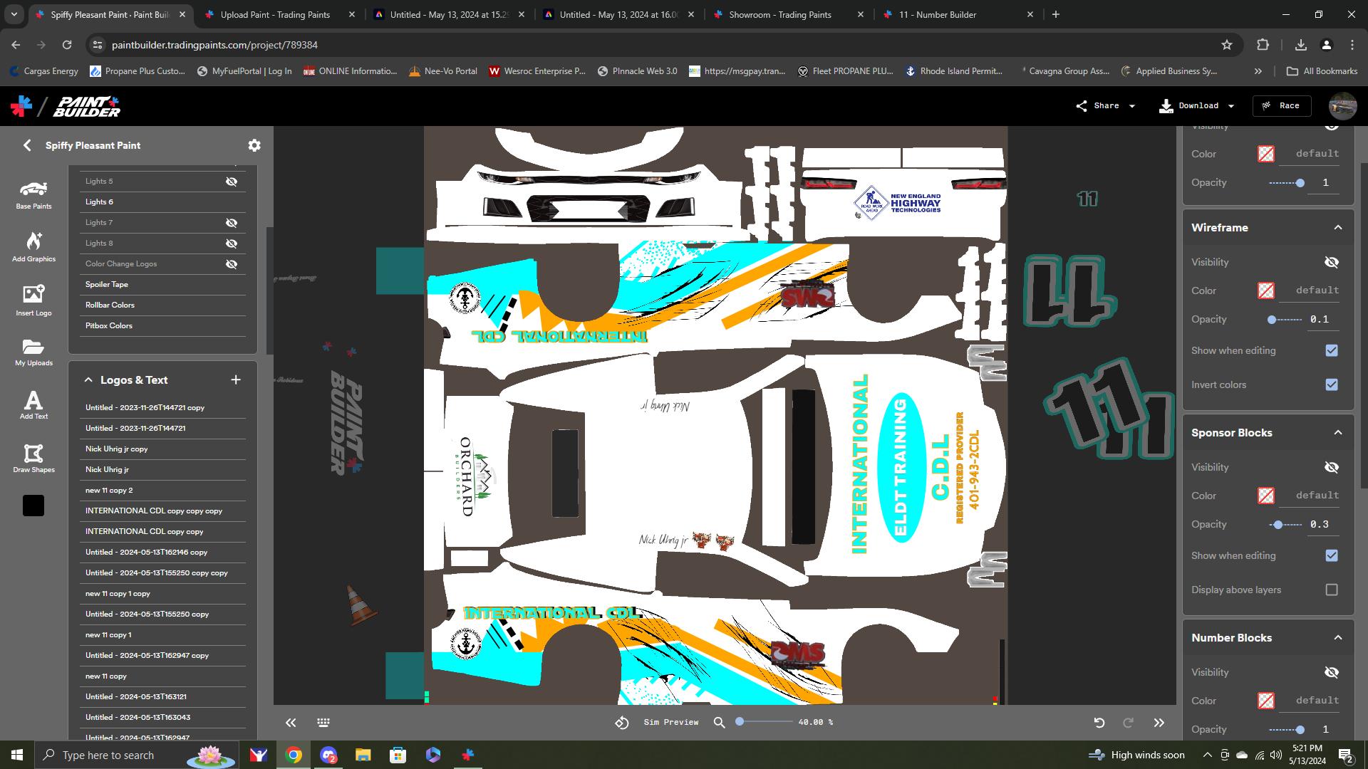 nick uhrig lms 2024 paint by Brent Bryson Robidoux - Trading Paints