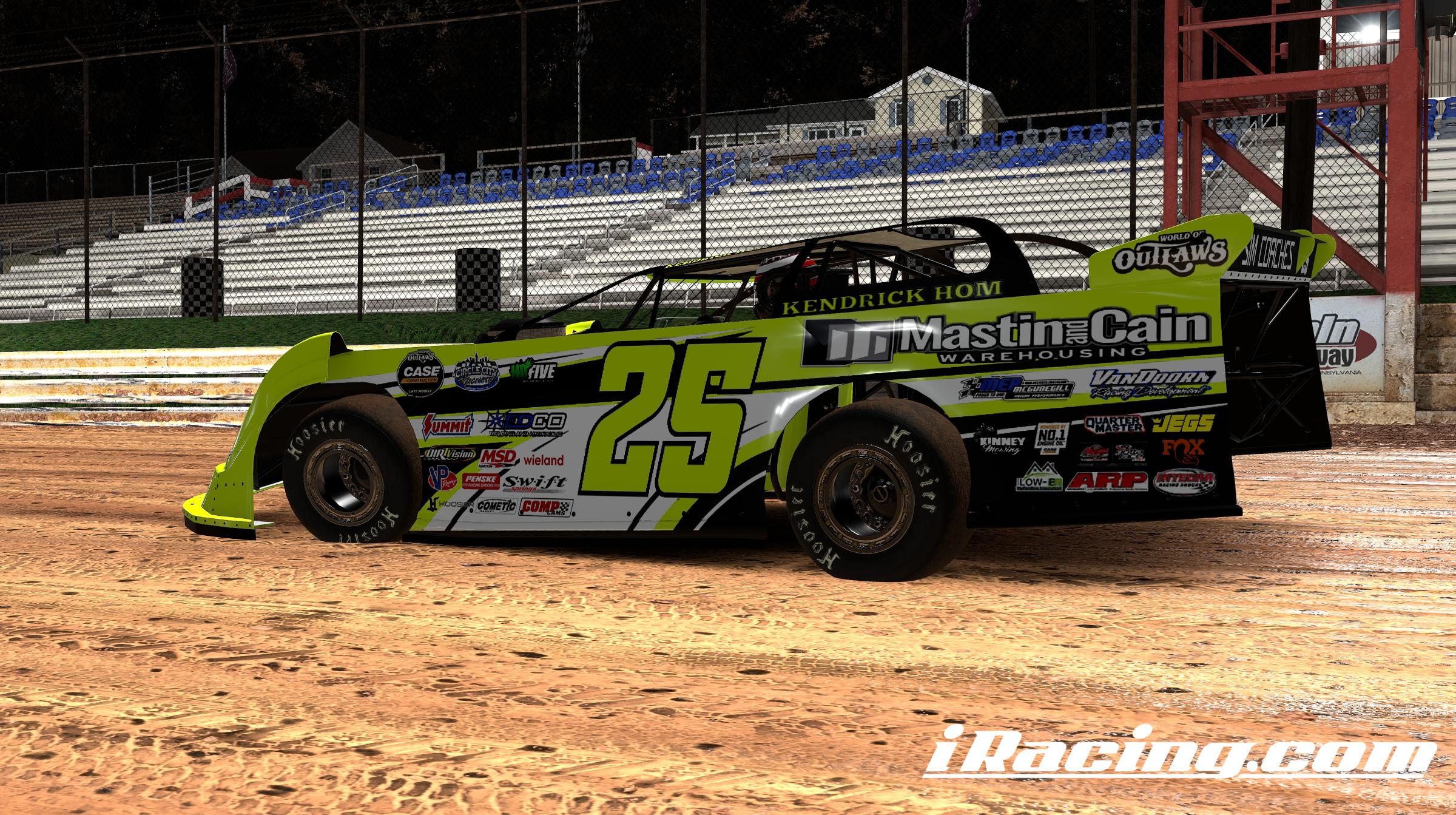 #25 Forged Ironworks super Late Model by Kendrick Hom - Trading Paints