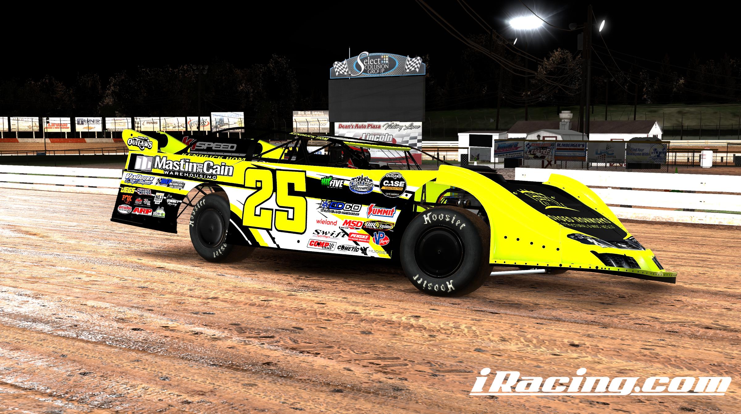 #25 Forged Ironworks super Late Model by Kendrick Hom - Trading Paints