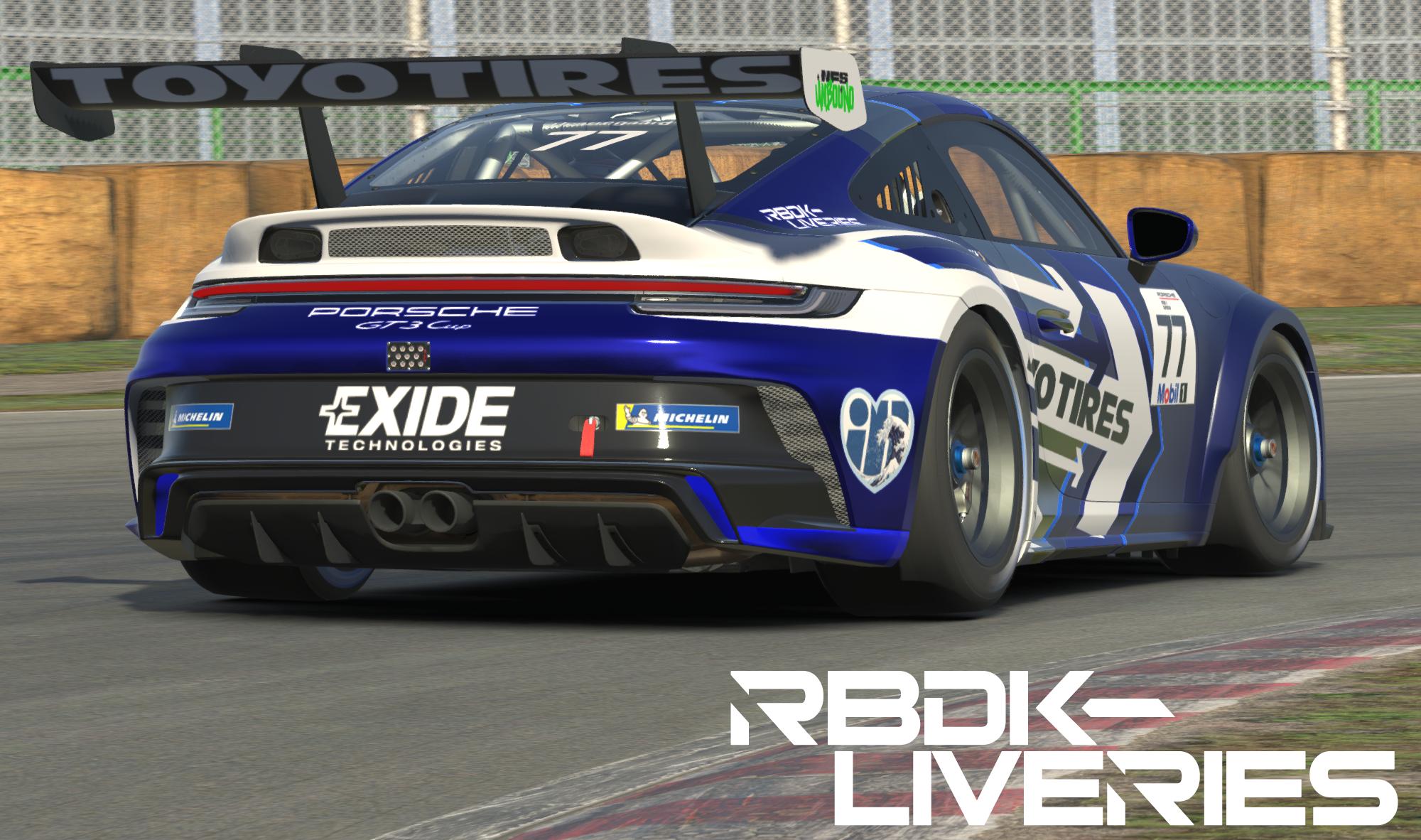 EXIDE Toyo Tires/Kwikfit Porsche 992 Cup by Rolf H. - Trading Paints