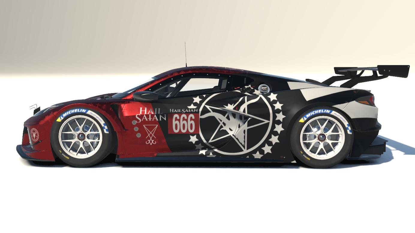 "HAIL SAtAN" RD Chevrolet Corvette C8.R GTE by Carson C. - Trading Paints