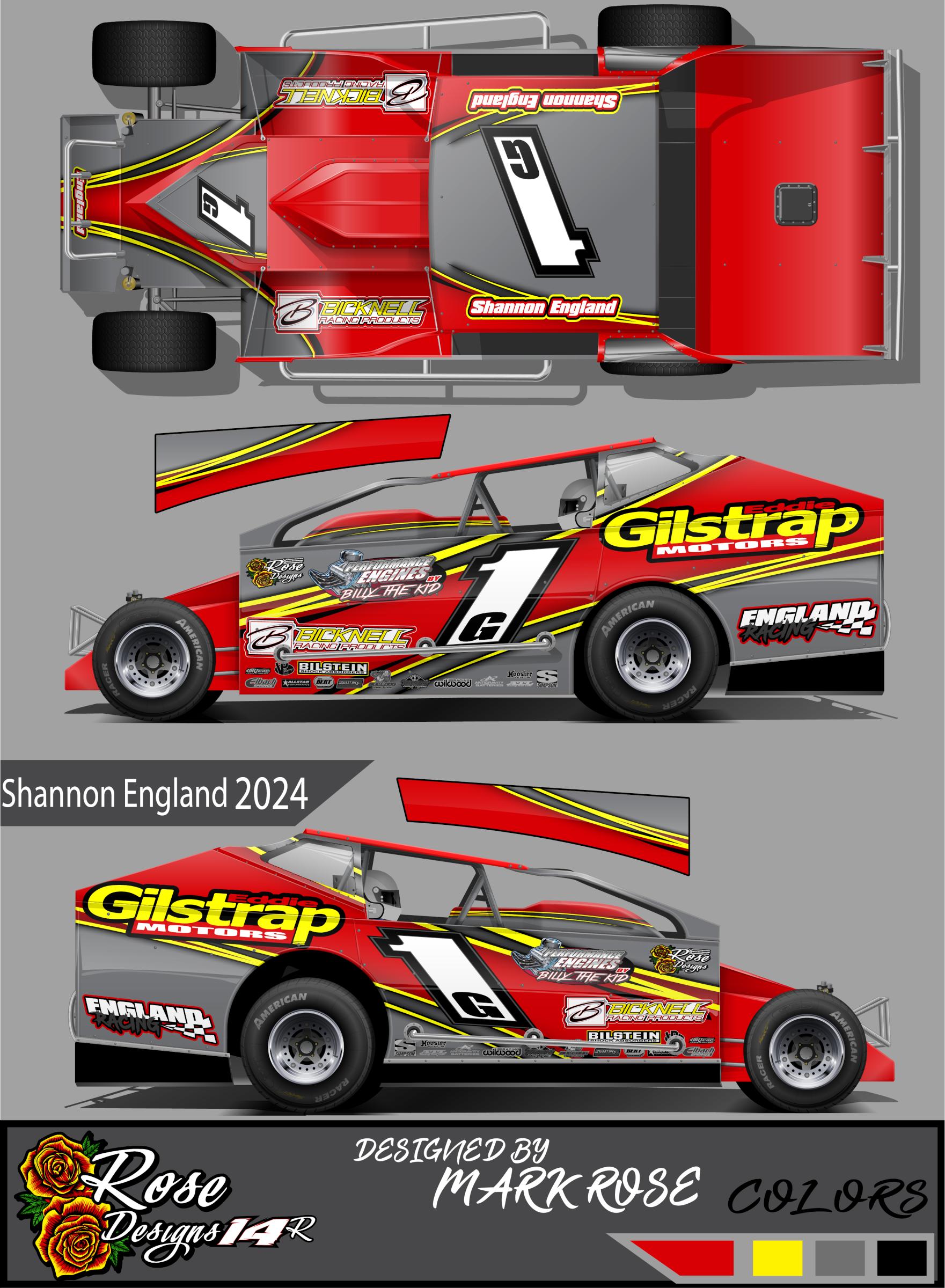 Shannon englands2024s2 dirt big block modified by Mark R Rose - Trading ...