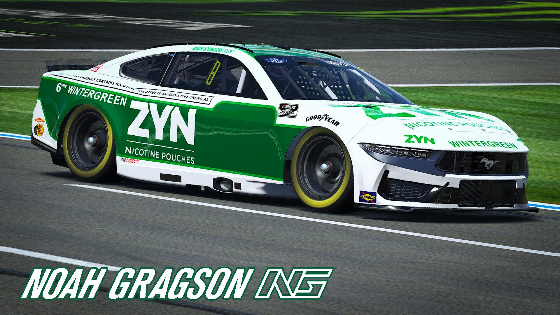 *FICTIONAL* Noah Gragson #10 ZYN Nicotine Pouches Wintergreen Sim Stamp ...