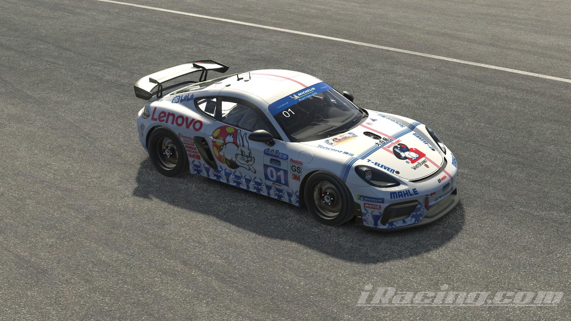 White Rabbit Creamy Candy Porsche 718 by Darby Marioth - Trading Paints