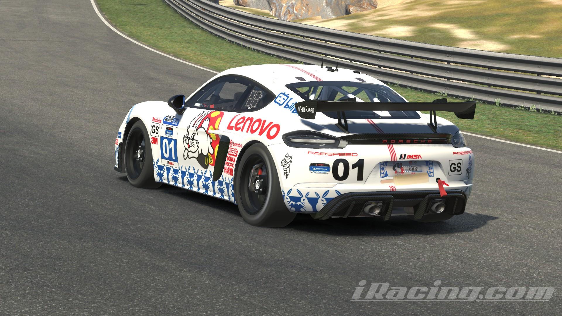 White Rabbit Creamy Candy Porsche 718 by Darby Marioth - Trading Paints