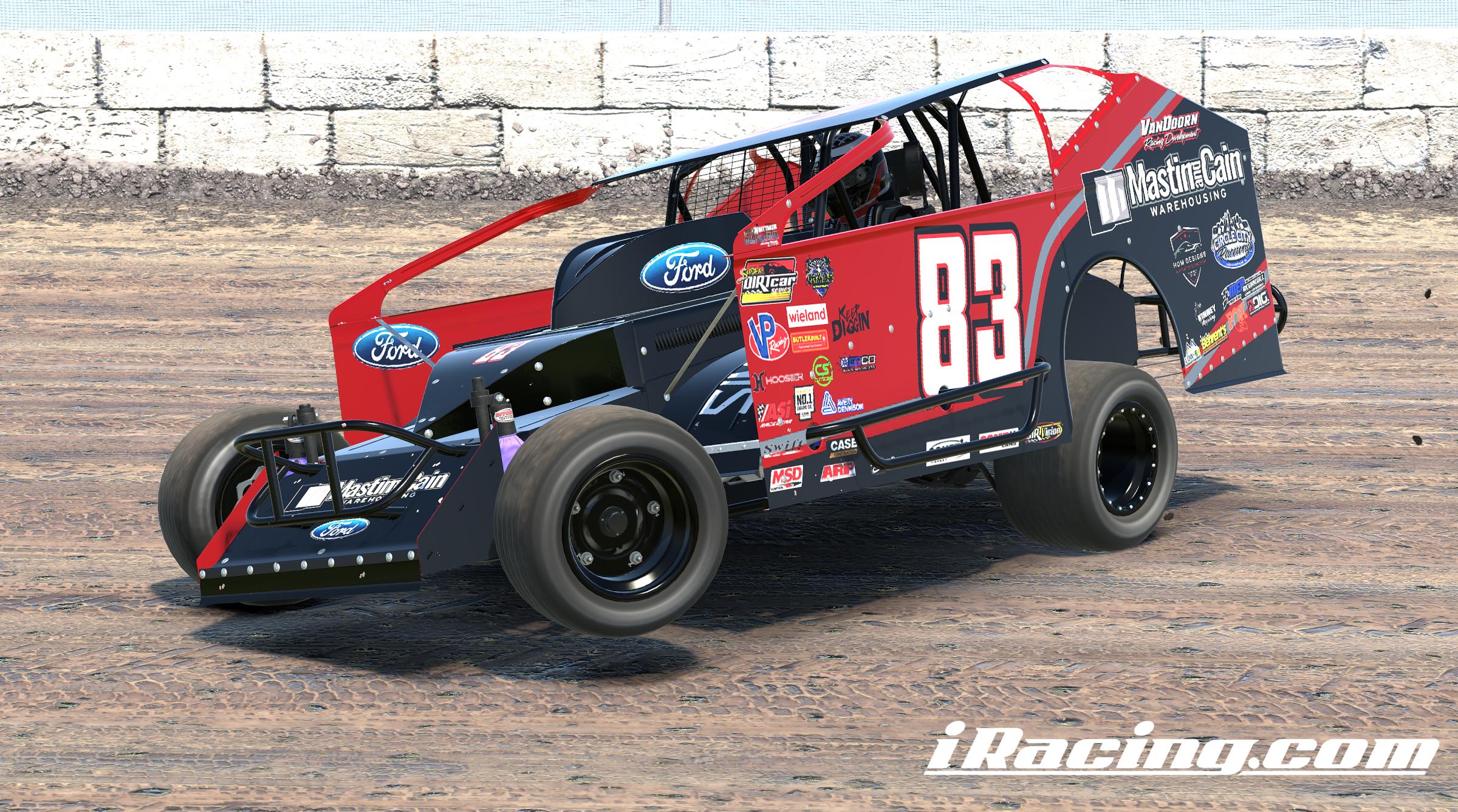 Brandon Meffords #83 Big Block Modified by Kendrick Hom - Trading Paints