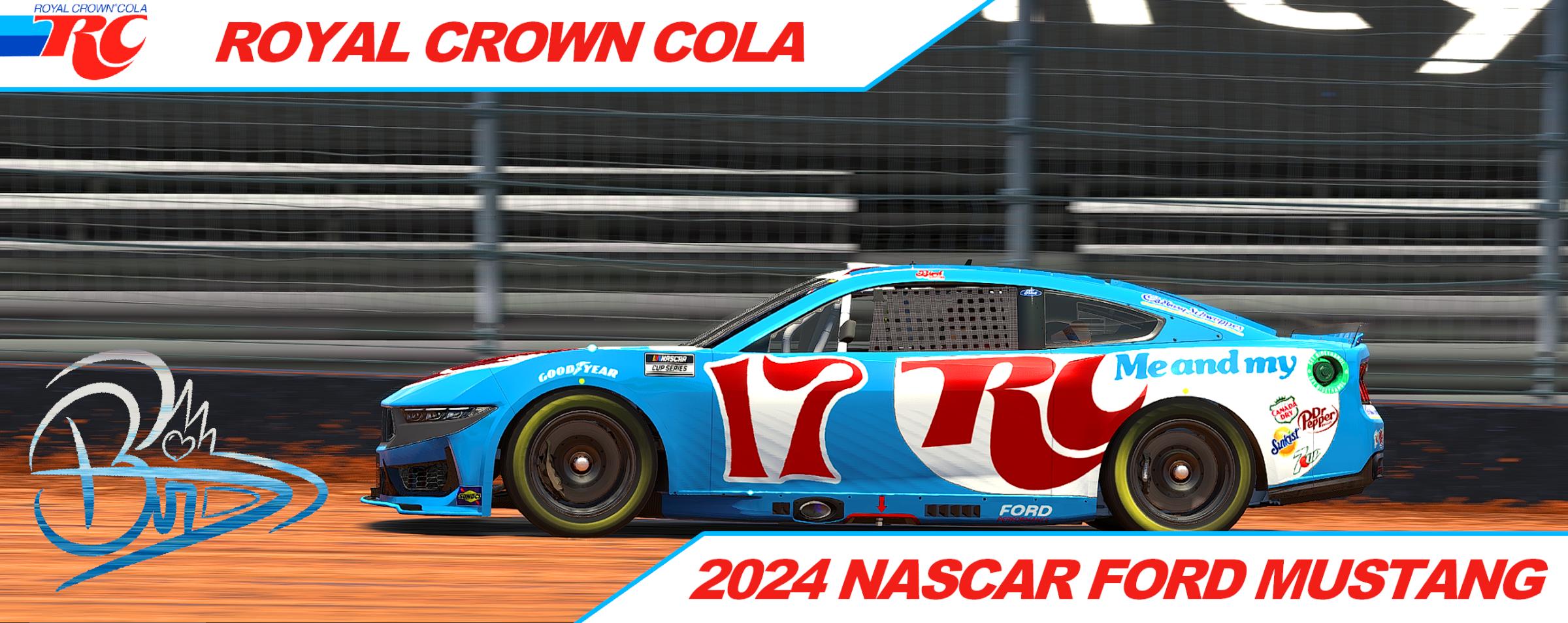 SIM STAMP RC Cola 2024 Ford Mustang by Dominic Barbagallo - Trading Paints