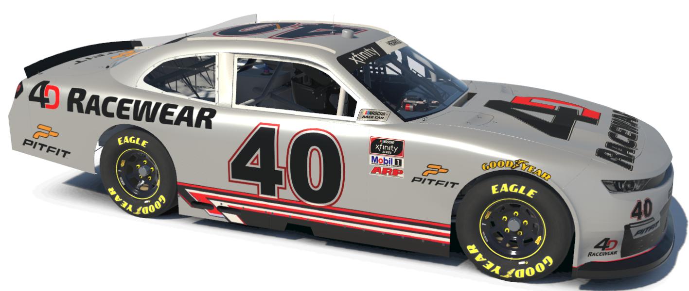 4dRacewear.com Xfinity Camaro Silver by Jim H. - Trading Paints