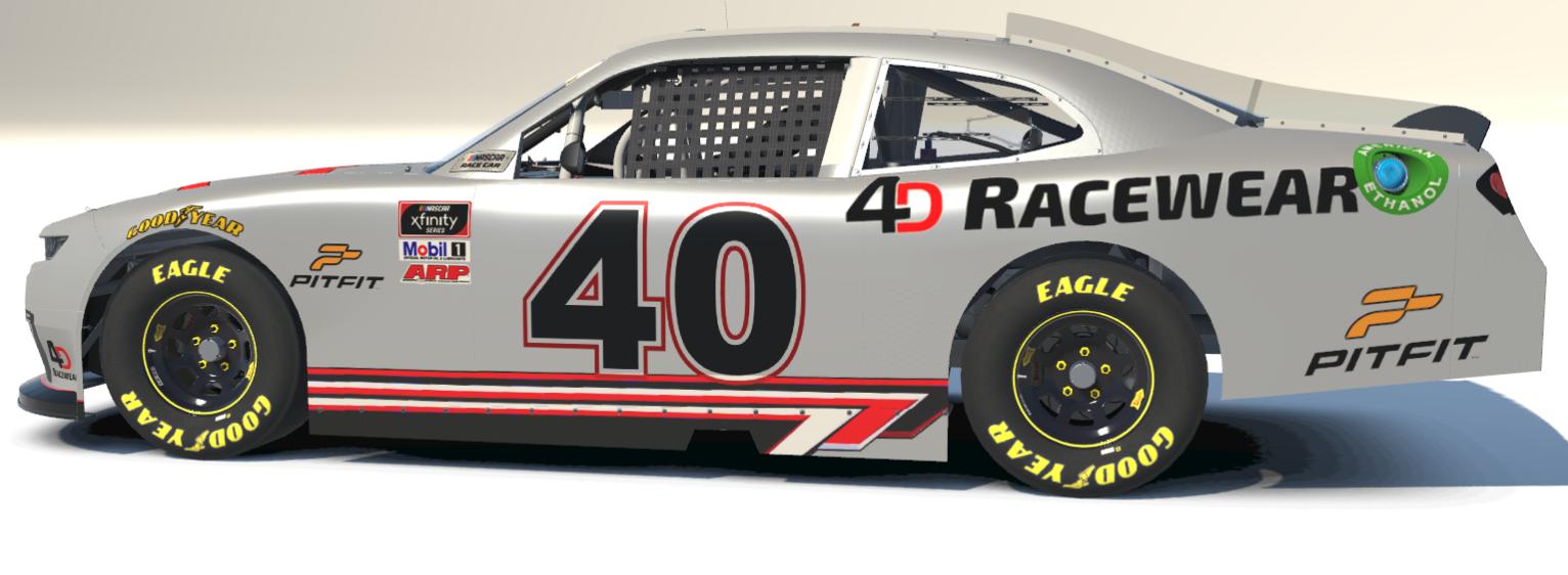 4dRacewear.com Xfinity Camaro Silver by Jim H. - Trading Paints