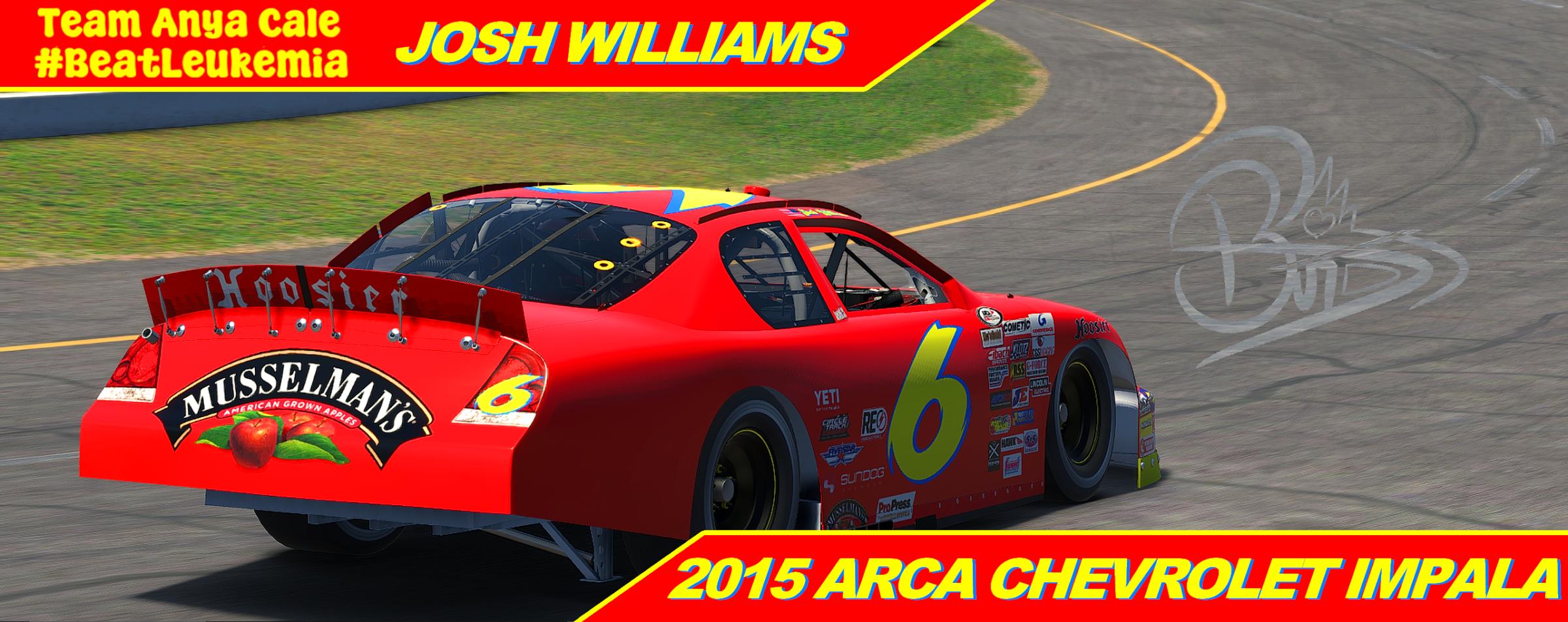#6 Josh Williams Team Anya Cale/#BeatLeukemia Chevrolet Impala by ...