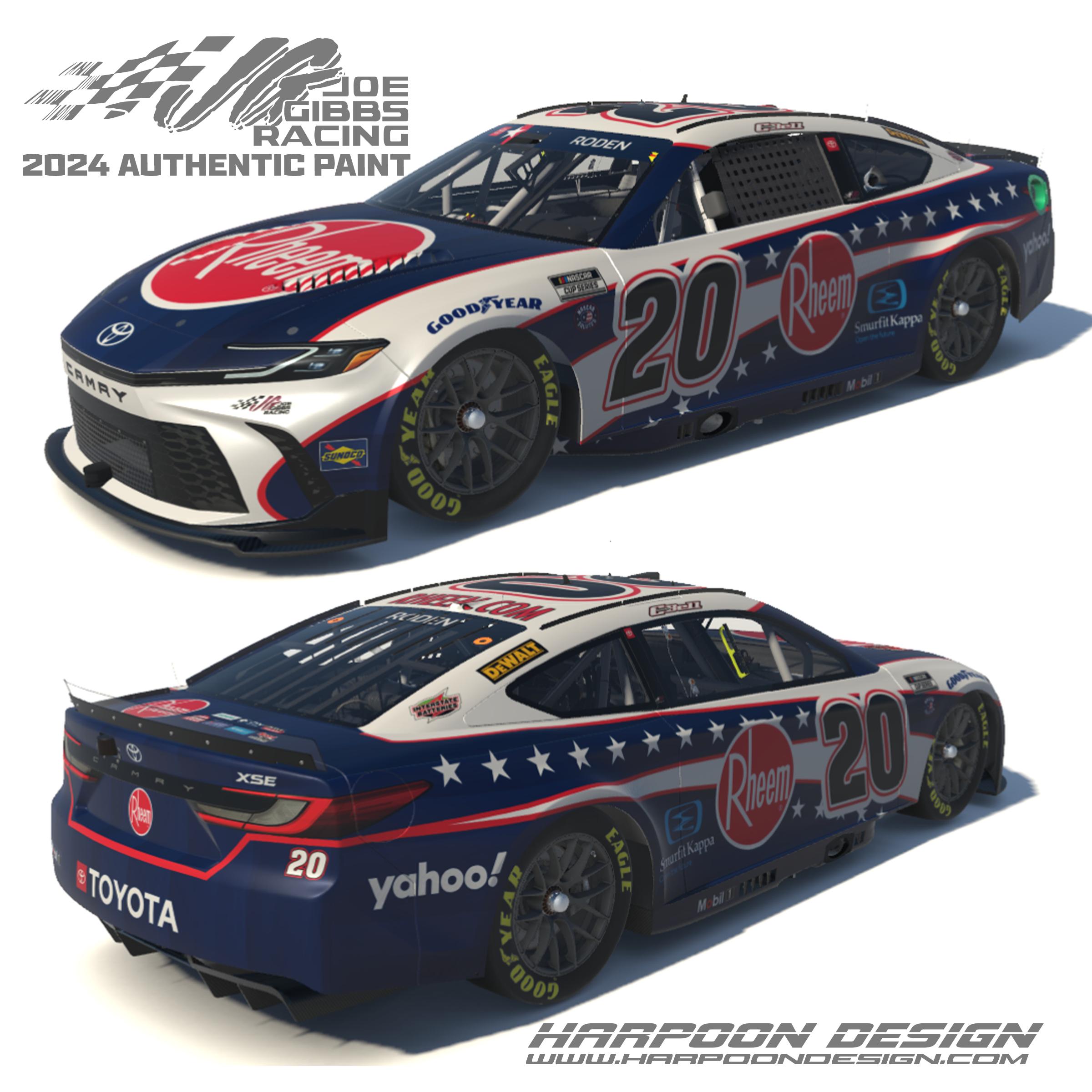 2024 JGR Chris Bell Rheem RWB Camry No Num by Brantley Roden - Trading ...