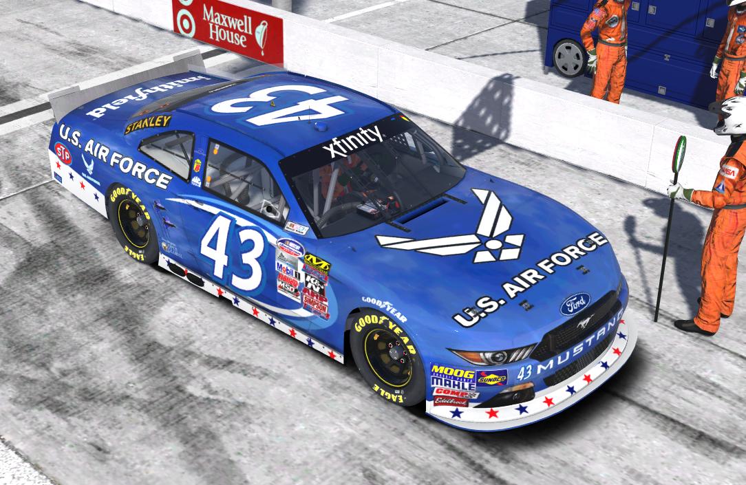 2015 Aric Almirola U.S. AIR FORCE Xfinity Ford Mustang Class B Replica ...