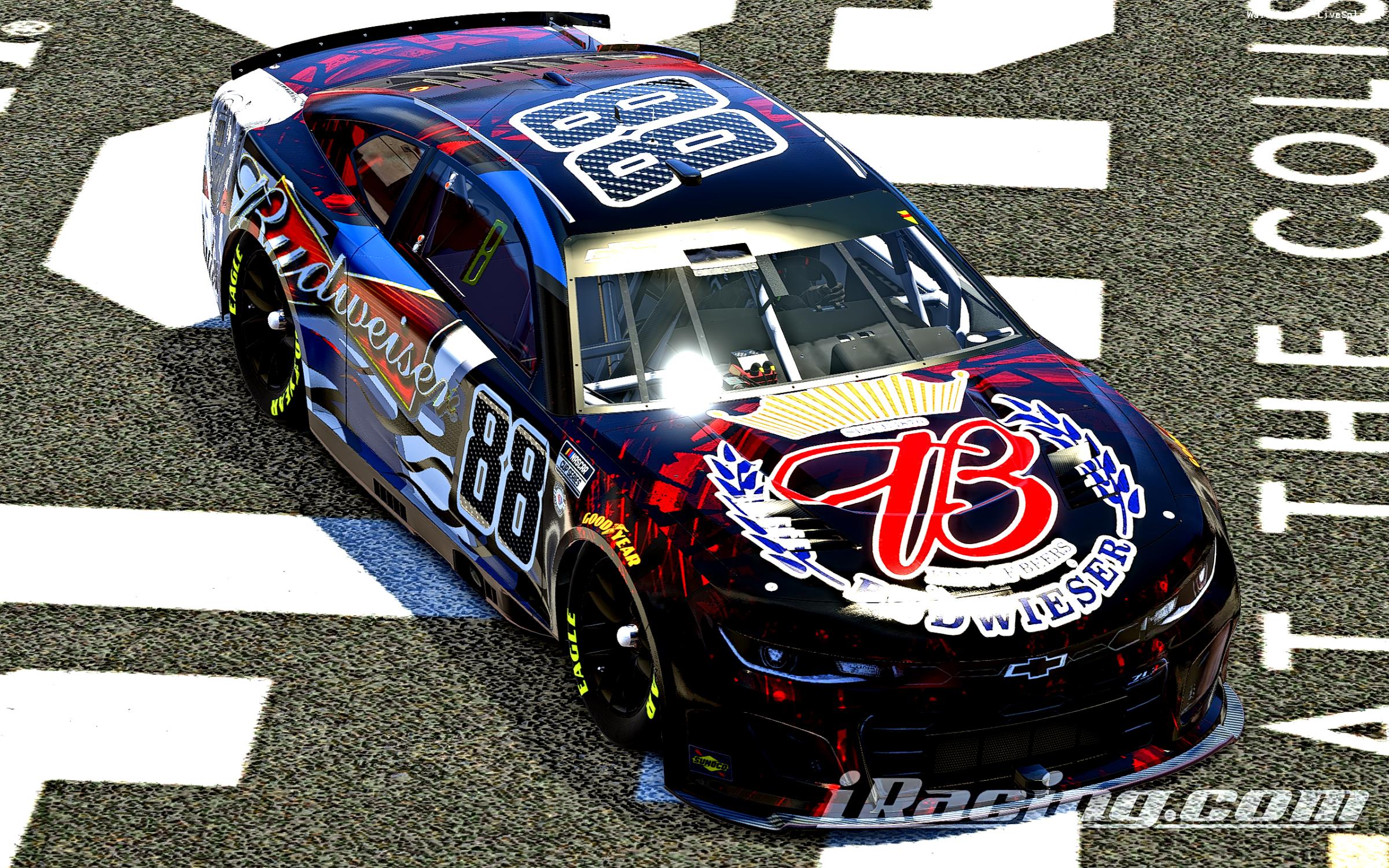 Fictional Dale Jr Budweiser Custom #88 by Jeff Slaughter - Trading Paints