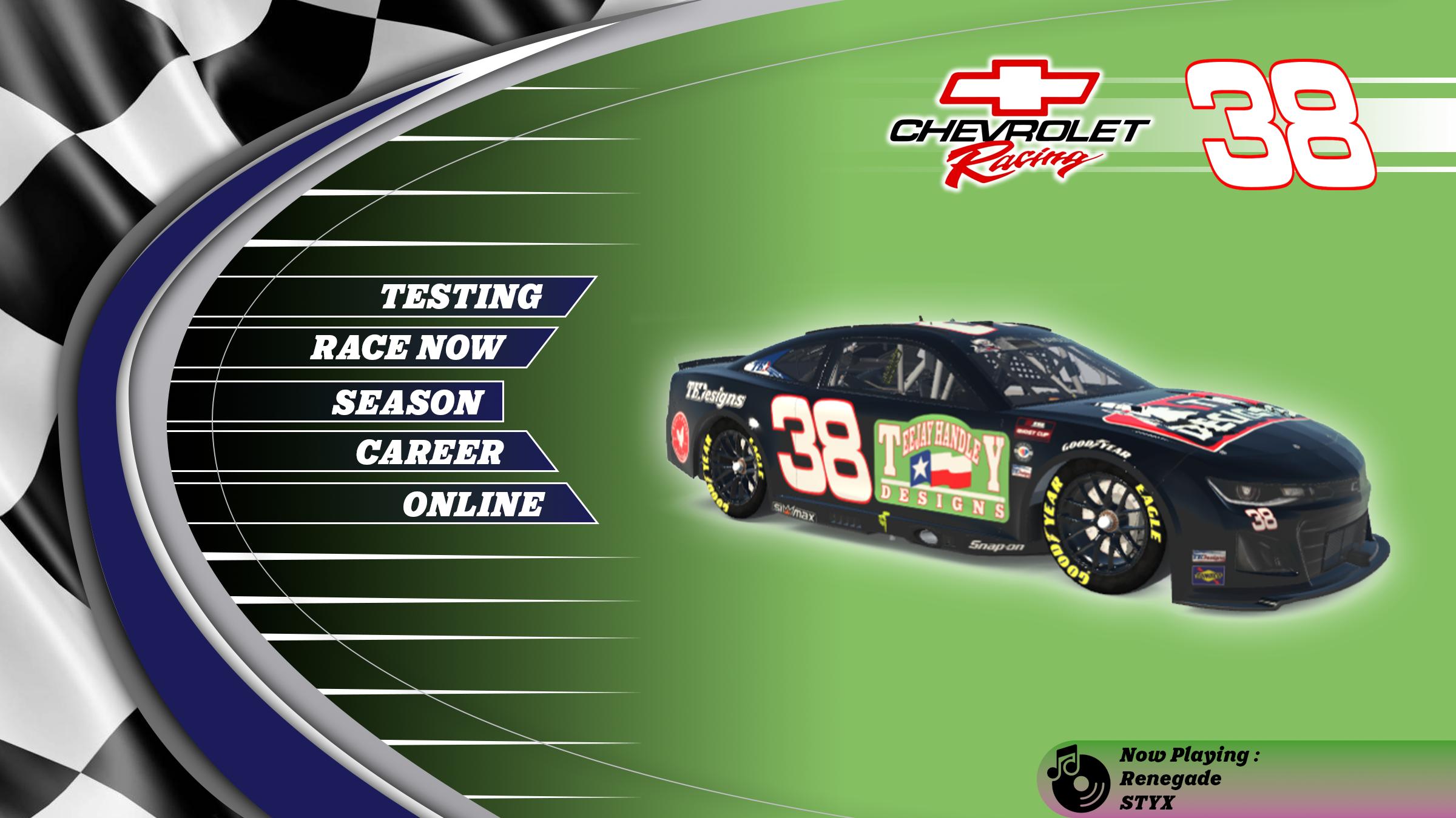 #38 - Justin Potts - RSR - Ronnie Sizemore Racing - THROWBACK Kelly ...