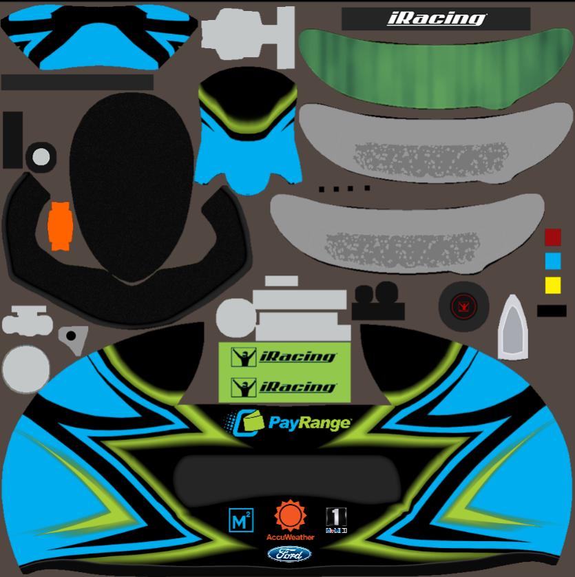 Ford PayRange NASCAR Cup Helmet by Caolan D. - Trading Paints