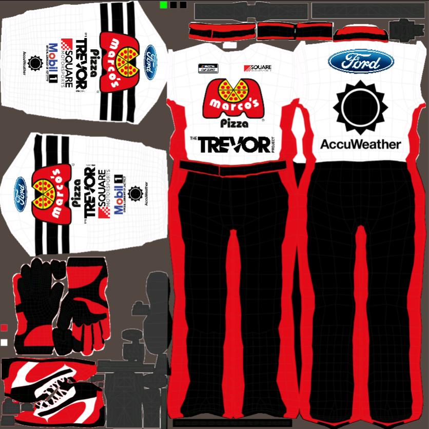 Marcos Pizza NASCAR Ford Suit by Caolan D. - Trading Paints