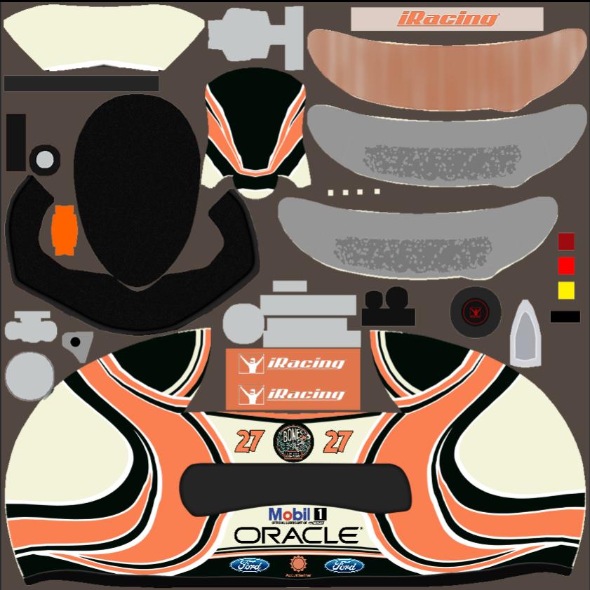 Bones Coffee Ford NASCAR Helmet by Caolan D. - Trading Paints