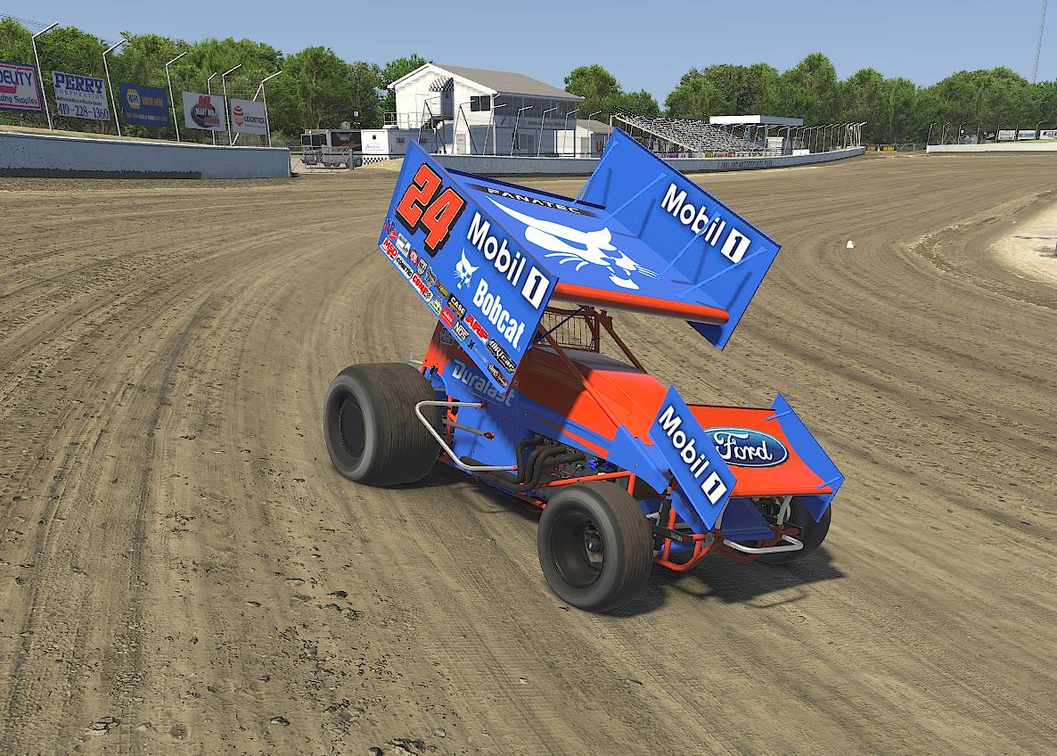 Bobcat Mobil 1 Winged Sprint Car by Chance Campbell - Trading Paints