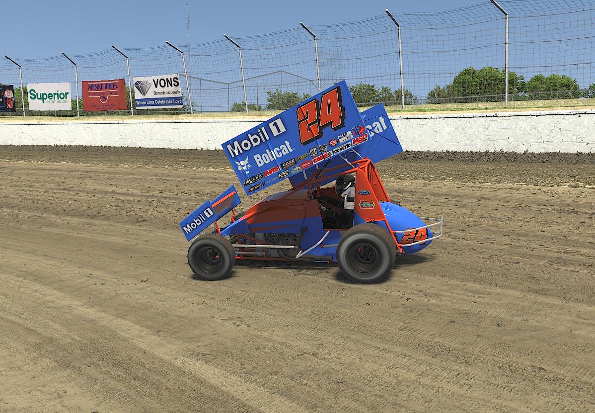 Bobcat Mobil 1 Winged Sprint Car by Chance Campbell - Trading Paints