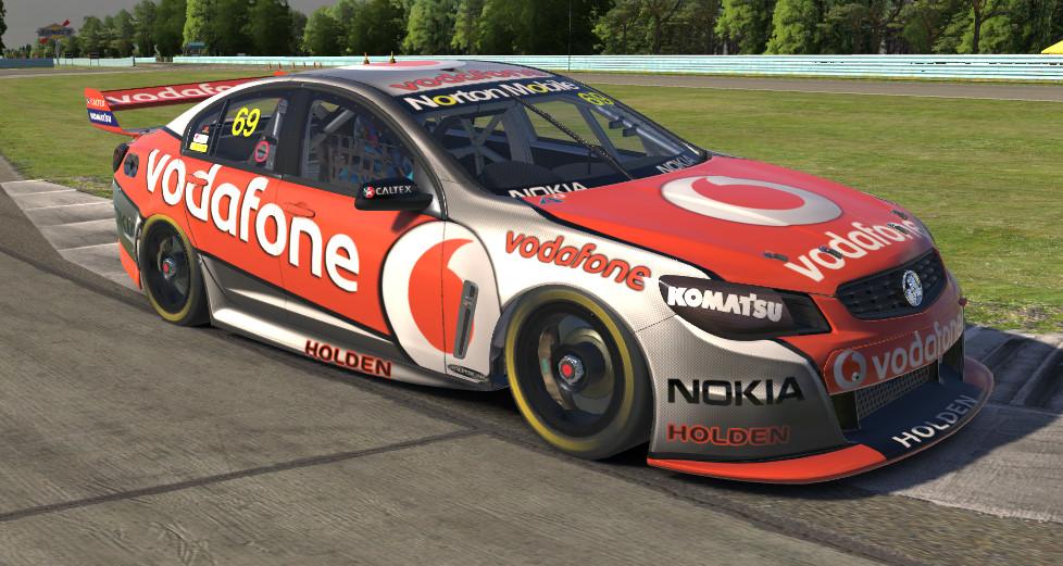 Mr Rightout Sideways Vodafone Commodore by Kent Walker - Trading Paints
