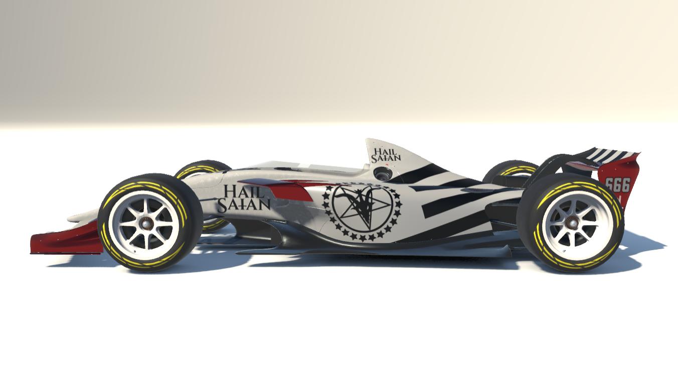 "HAIL SAtAN" WD Dallara iR-01 by Carson C. - Trading Paints