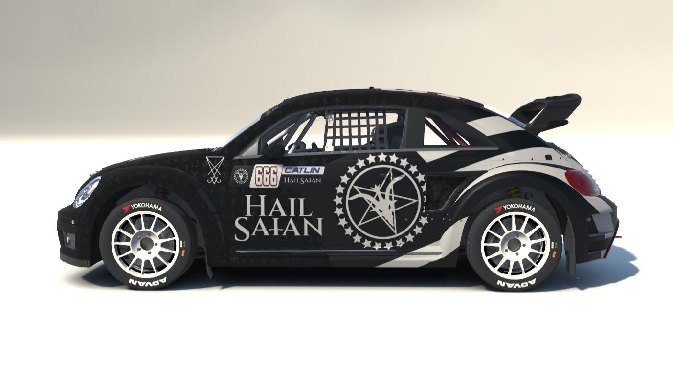 "HAIL SAtAN" VW Beetle by Carson C. - Trading Paints