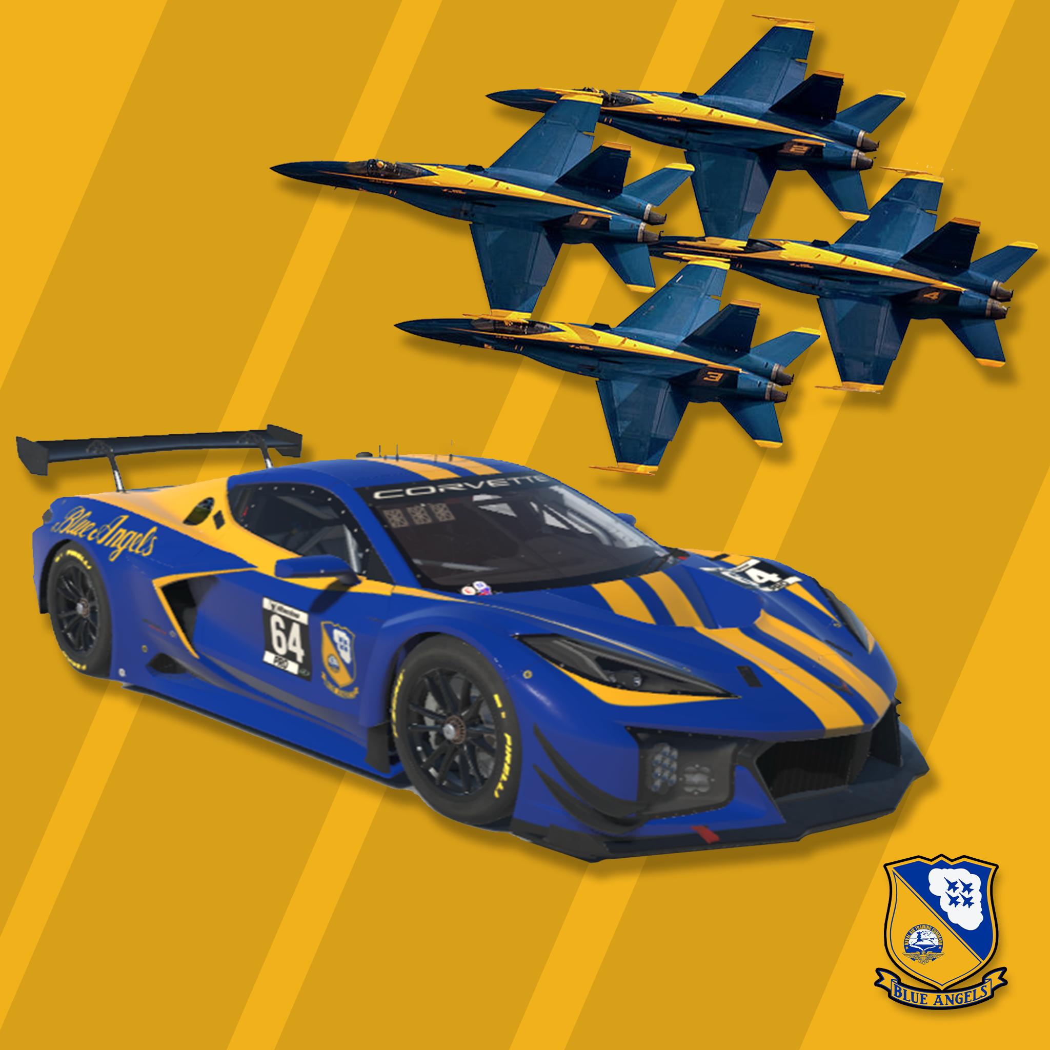 BLUE ANGELS Corvette Z06 GT3.R by Colby Uhl - Trading Paints