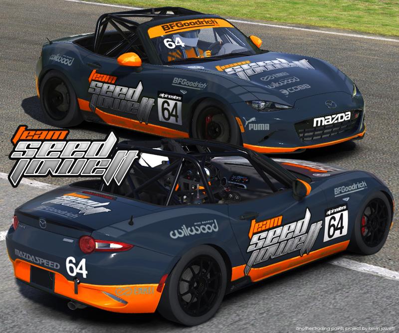 Dougs TEAM SJ Global MX5 ORANGE by Douglas Seed - Trading Paints